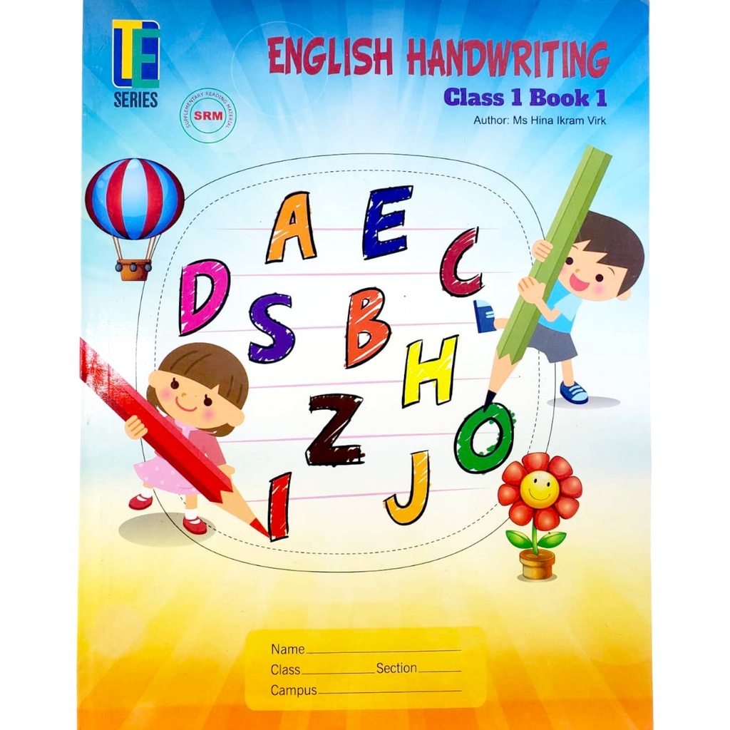 English Handwriting Book 1 - Class 1 | Tariq Book Store