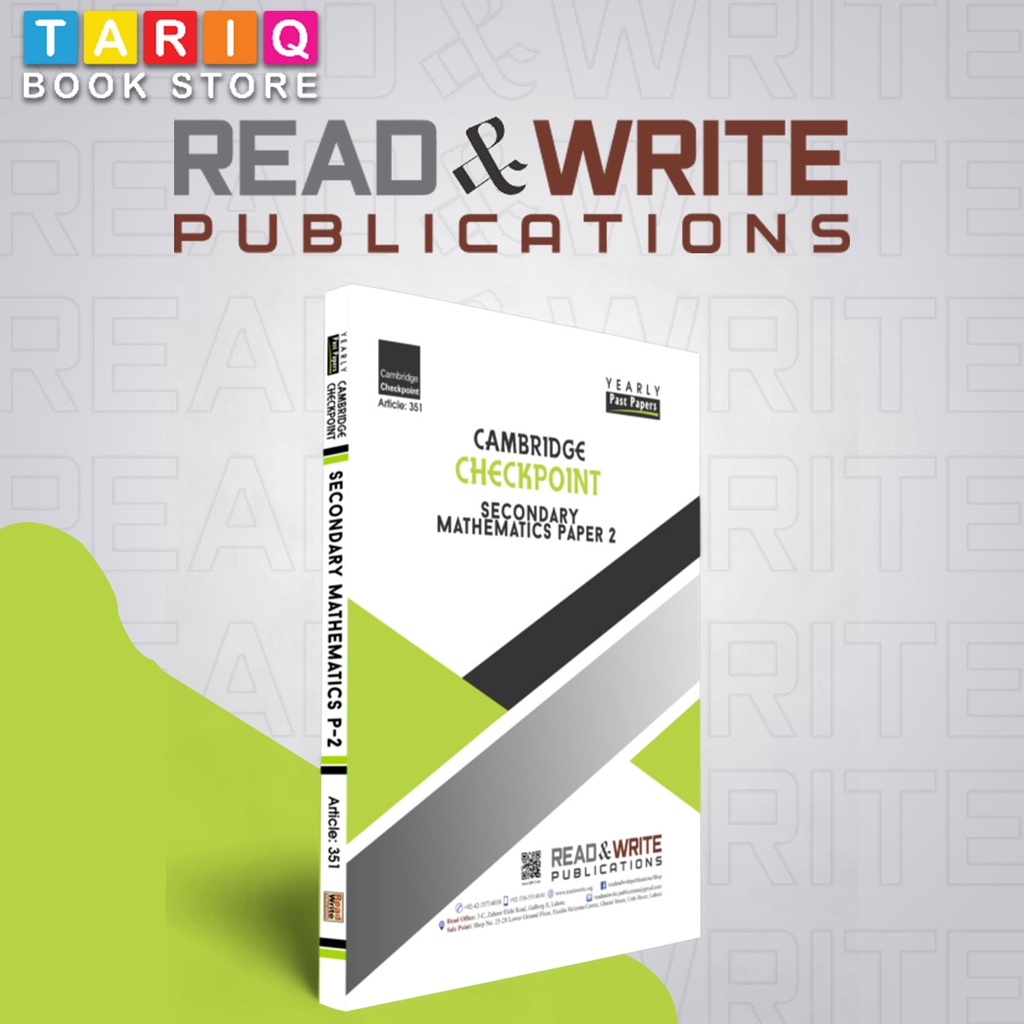 Read & Write Cambridge Checkpoint Secondary Mathematics Paper 2 Yearly ...